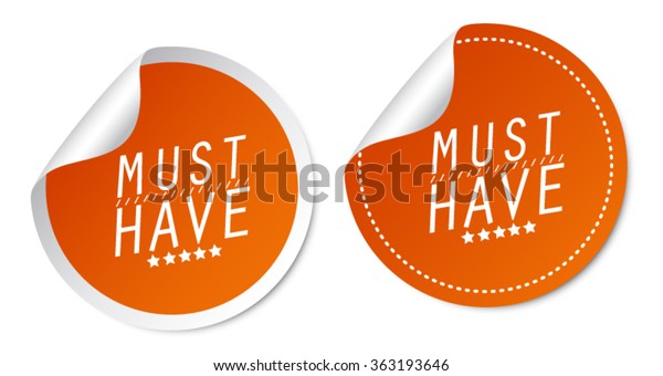 Must Have Stickers Stock Vector (Royalty Free) 363193646 | Shutterstock