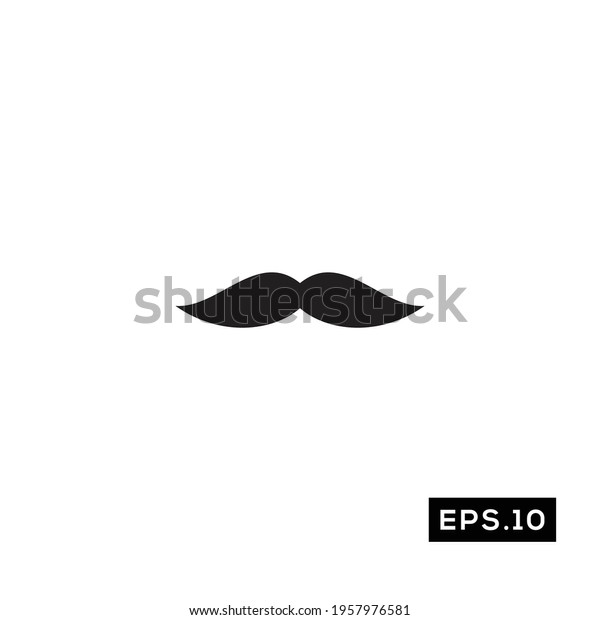 Mustache Icon Vector Daddy Icon Logo Stock Vector (Royalty Free ...