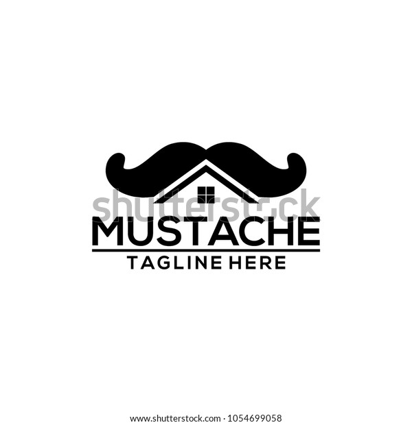 Mustache Logo Vector Stock Vector (Royalty Free) 1054699058 | Shutterstock
