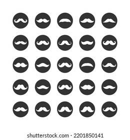 Mustache Moustache Vector Shape Sign Stock Vector (Royalty Free ...
