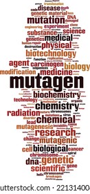 Mutagen Word Cloud Concept Collage Made Stock Vector (Royalty Free ...