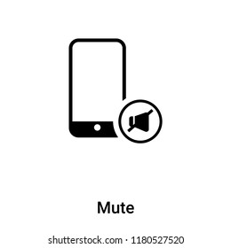 Mute Icon Vector Isolated On White Stock Vector (Royalty Free ...