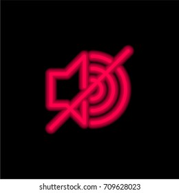 Mute Red Glowing Neon Ui Ux Stock Vector (Royalty Free) 709628023 ...