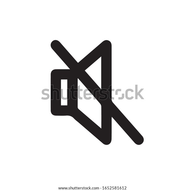 Muted Icon Trendy Modern Muted Symbol Stock Vector (Royalty Free ...