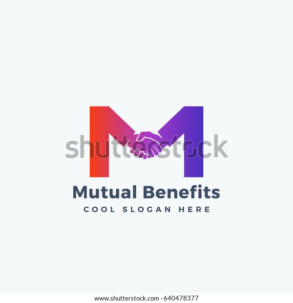 Mutual Benefit Abstract Vector Sign Symbol Stock Vector (Royalty Free ...