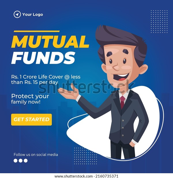 Mutual Funds Banner Design Template Stock Vector (Royalty Free ...