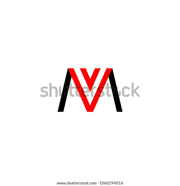Mv Letter Brand Logo Vector Stock Vector (Royalty Free) 1060294016