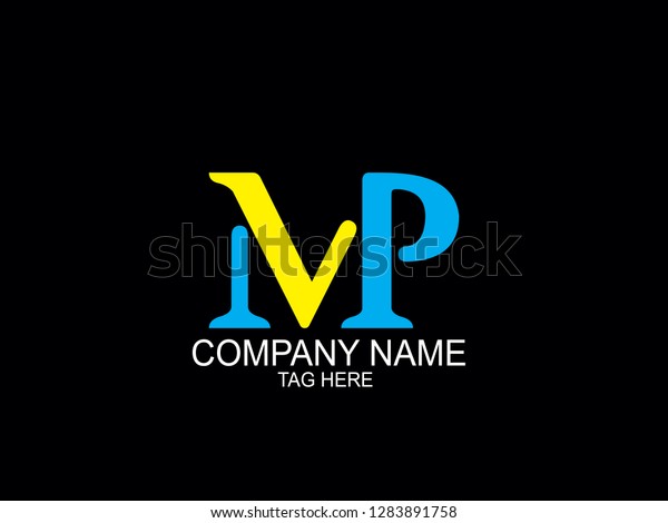 Mvp Initial Letter Logo Uppercase Blue Stock Vector (Royalty Free ...