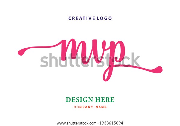 Mvp Lettering Logo Simple Easy Understand Stock Vector (Royalty Free ...