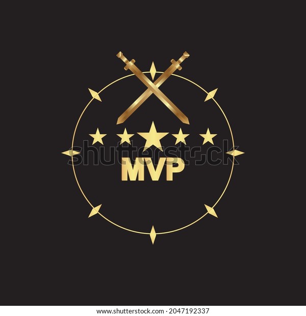Mvp Luxury Gold Vector Most Valuable Stock Vector (Royalty Free ...