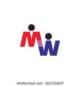 Mw Letter Logo Design Vector Stock Vector (Royalty Free) 1011333637 ...