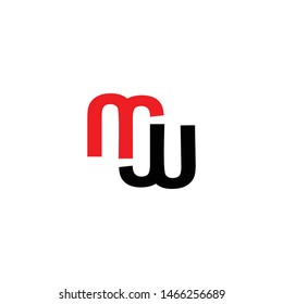 Mw Letter Logo Vector Ilustration Stock Vector (Royalty Free ...