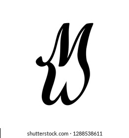 Mw Letter Vector Logo Stock Vector (Royalty Free) 1288538611 | Shutterstock