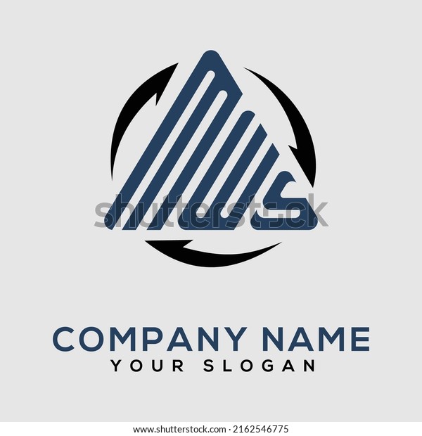 Mws Letter Modern Logo Design Vector Stock Vector (Royalty Free ...