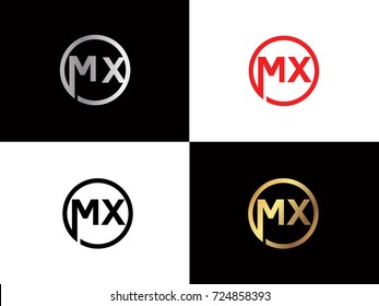 Mx Text Gold Black Silver Modern Stock Vector (Royalty Free) 724858393 ...