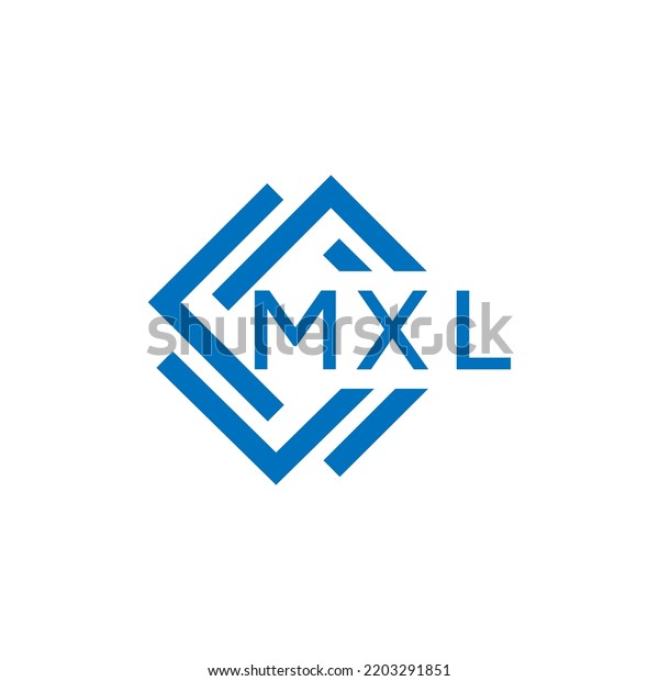 Mxl Letter Logo Design On White Stock Vector (Royalty Free) 2203291851 ...