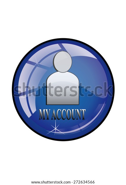 My Account Button Web Pages Stock Vector (Royalty Free) 272634566 ...