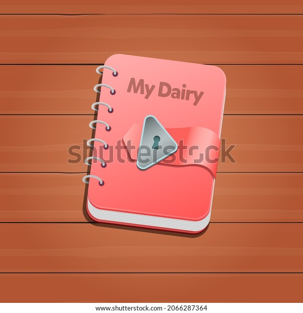 My Diary Game Ui Asset Use Stock Vector (Royalty Free) 2066287364 ...