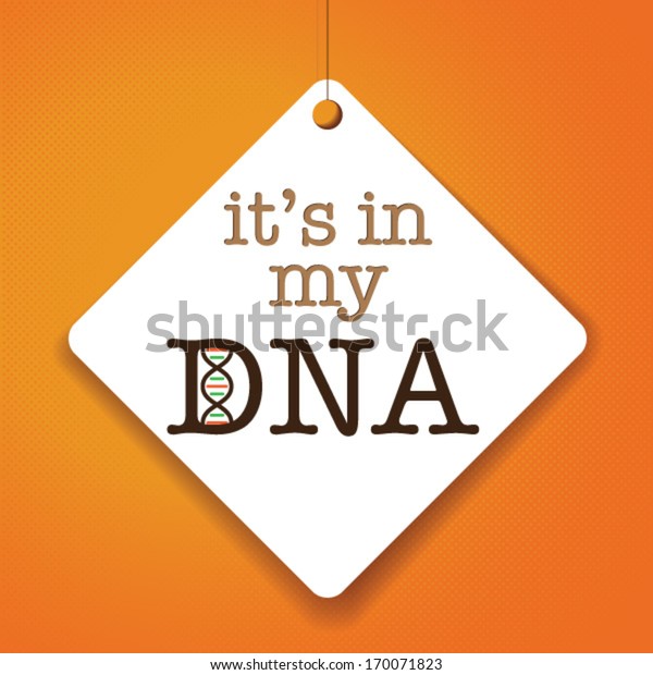 My Dna Vector Paper Tag Sticker Stock Vector (Royalty Free) 170071823 ...