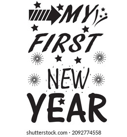245 My first year lettering Images, Stock Photos & Vectors | Shutterstock