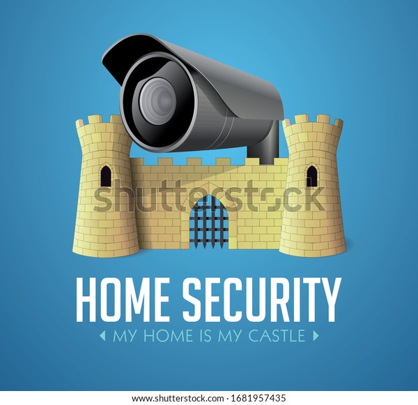 My Home My Castle Security System: เวกเตอร์สต็อก (ปลอดค่าลิขสิทธิ์ ...