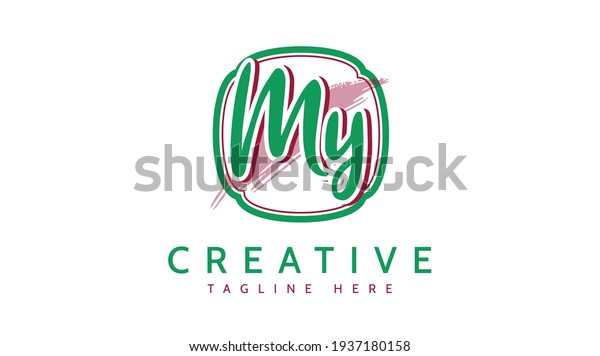 My Initials Handwriting Logo Vector Stock Vector (Royalty Free ...