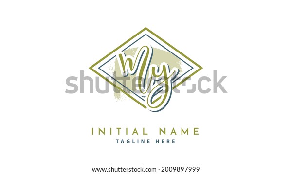My Initials Handwriting Logo Vector Stock Vector (Royalty Free ...