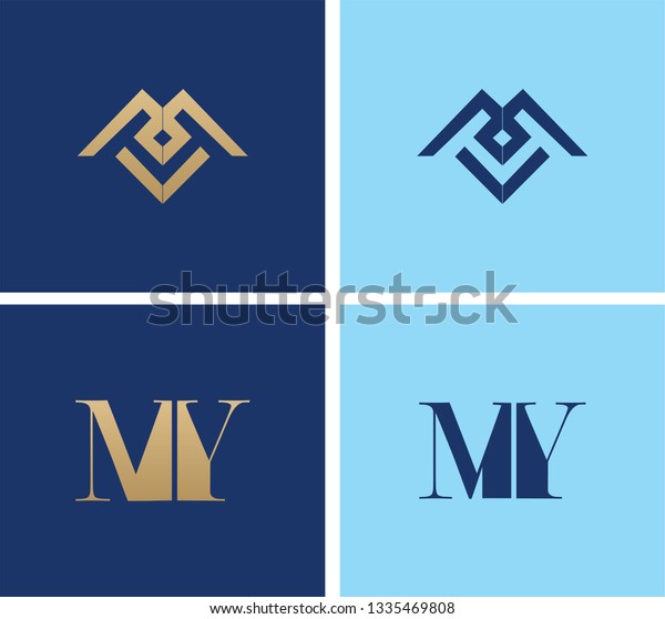 My Logo Monogram Stock Vector (Royalty Free) 1335469808 | Shutterstock