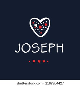 My Name Joseph Name Stock Vector (Royalty Free) 2189204427 | Shutterstock