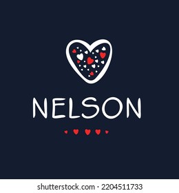 My Name Nelson Name Stock Vector (Royalty Free) 2204511733 | Shutterstock