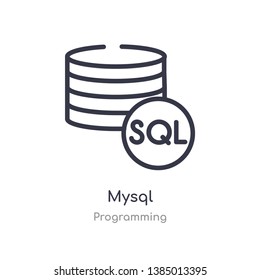 Sql Icon Trendy Modern Flat Linear Stock Vector (Royalty Free) 1214337055