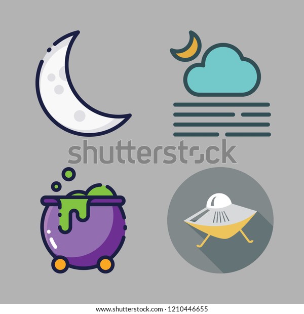 Mysterious Icon Set Vector Set About Stock Vector (Royalty Free ...
