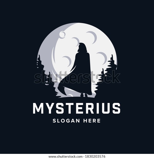 Mysterius Man Logo Design Template Stock Vector (Royalty Free ...