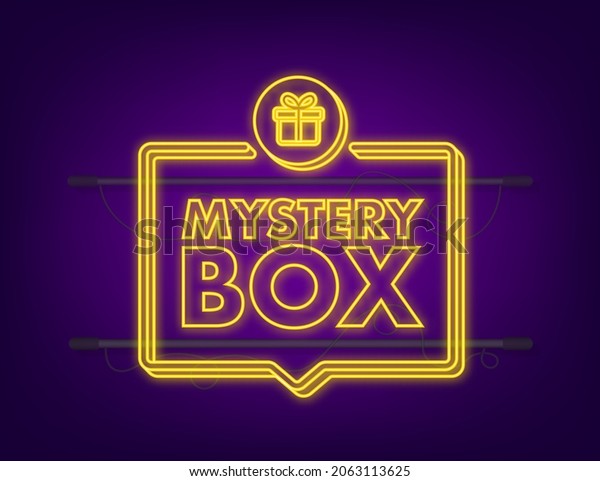 Mystery Box Packaging Concept Design Surprise Stock Vector (Royalty ...