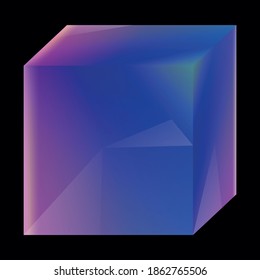 Mystical Cube On Dark Background Stock Vector (Royalty Free) 1862765506 ...