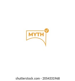 Myth Icon Creative On White Background Stock Vector (Royalty Free ...