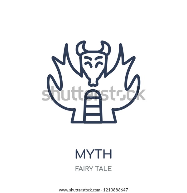 Myth Icon Myth Linear Symbol Design Stock Vector (Royalty Free ...