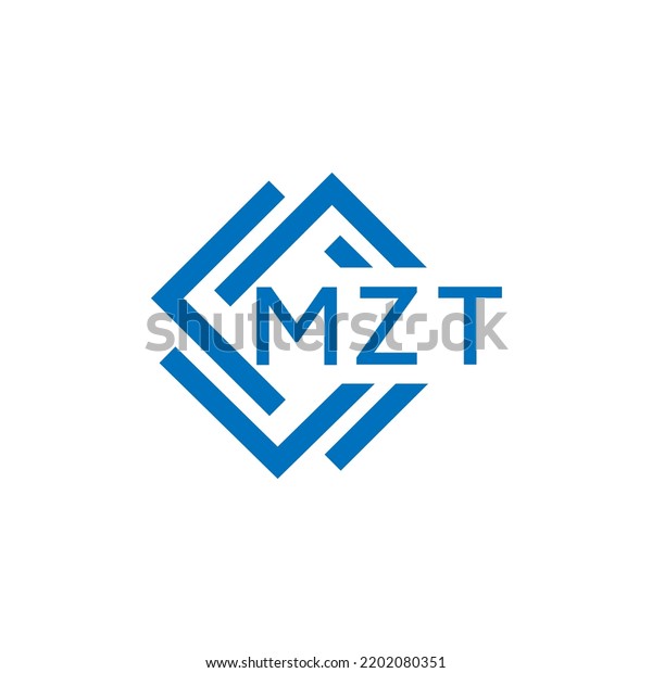 Mzt Letter Logo Design On White Stock Vector (Royalty Free) 2202080351 ...