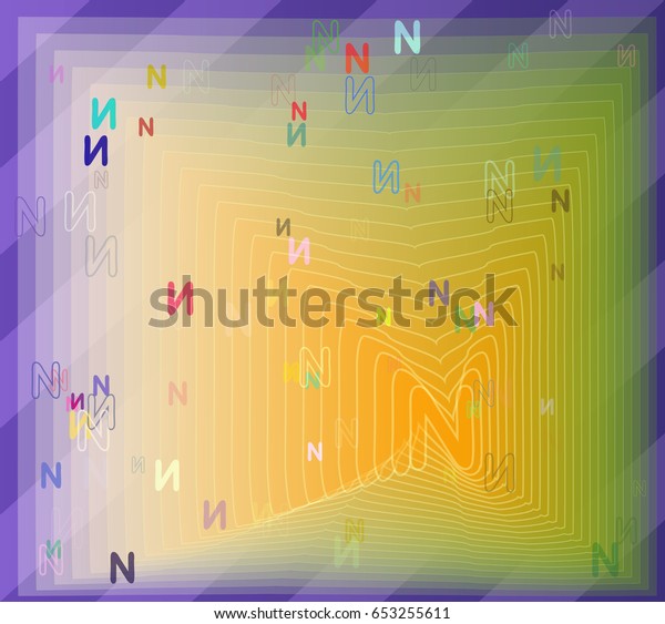 N Alphabet Design Background Stock Vector (Royalty Free) 653255611 ...