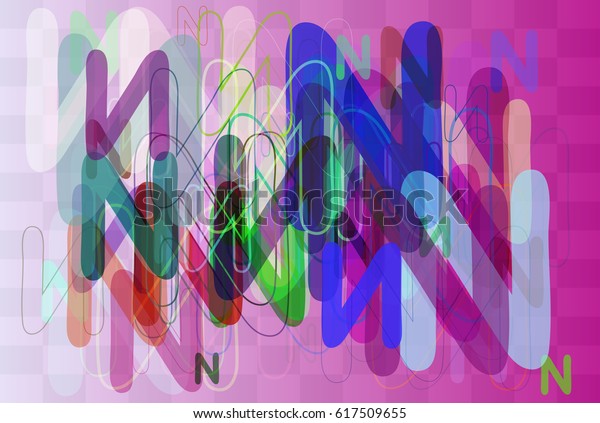 N Alphabet Design Idea Stock Vector (Royalty Free) 617509655 | Shutterstock