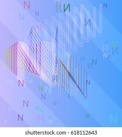 N Alphabet Icon Background Stock Vector (Royalty Free) 618112643 ...