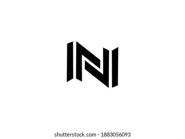 N Alphabet Logo Vector Design Stock Vector (Royalty Free) 1883056093 ...