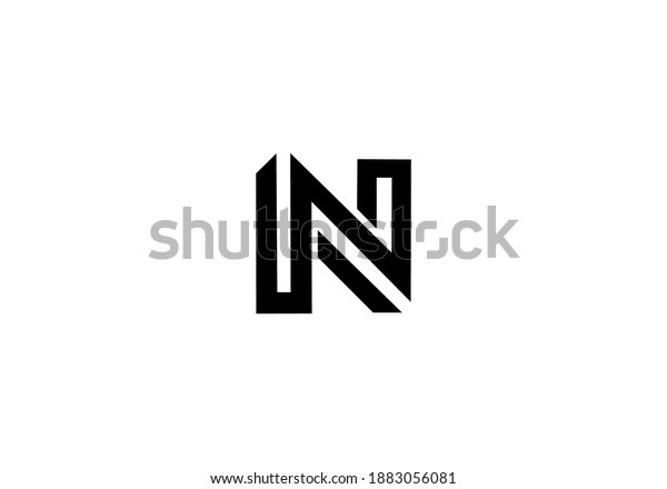 N Alphabet Logo Vector Design Stock Vector (Royalty Free) 1883056081 ...