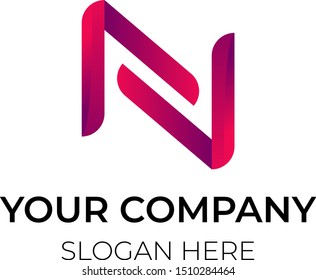 N Arrow Logo Design Template Stock Vector (Royalty Free) 1510284464 ...