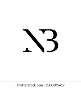 N B Letter Logo Design Template Stock Vector (Royalty Free) 2000805419 ...