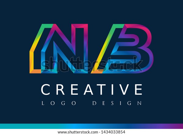 N B Logo Nb Letter Design Stock Vector (Royalty Free) 1434033854 ...