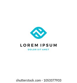 N Eye Logo Design Template Stock Vector (Royalty Free) 1053377933 ...