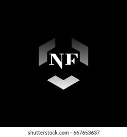 N F Logo Stock Vector (Royalty Free) 667653637 | Shutterstock