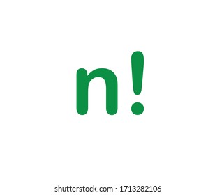 N Factorial Express Vector Illustration Stock Vector (Royalty Free ...