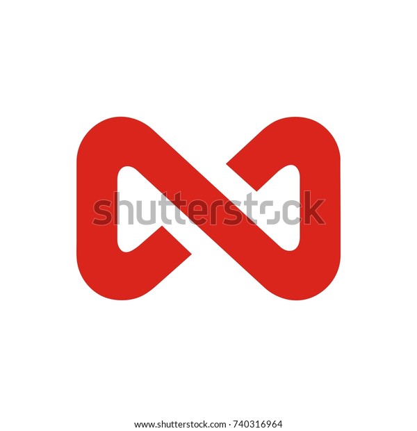 N Infinity Logo Initial Letter Design Stock Vector (Royalty Free ...